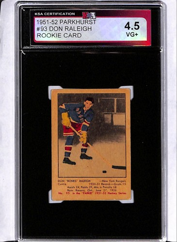 1951-52 Parkhurst Don Raleigh Rookie (DP) #93 KSA 4.5 | eBay