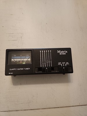 MATRIX SR-1000 Quartz Guitar Tuner Battery Operated Works Great! Free ...