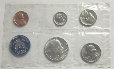 1965 SMS Special Mint Set 40% SILVER HALF DOLLAR "MINT PACKAGE ERROR ...