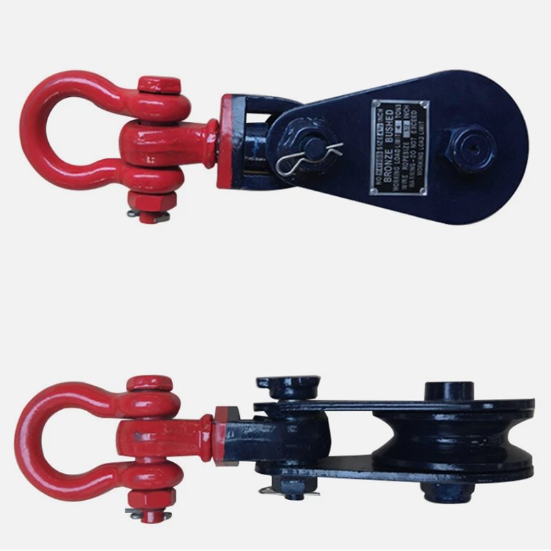 Snatch Block Chain 4" 4 Ton SafeAll Snatch Block With Chain & Grab Hook ...