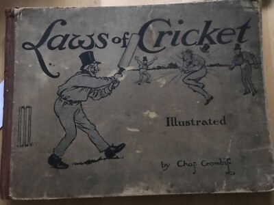 Rare Early Laws of Cricket Book by Chas Crombie | eBay UK