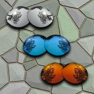 Blue&Chrome&Red Orange Polarized Lenses Replacement For-Oakley Madman ...