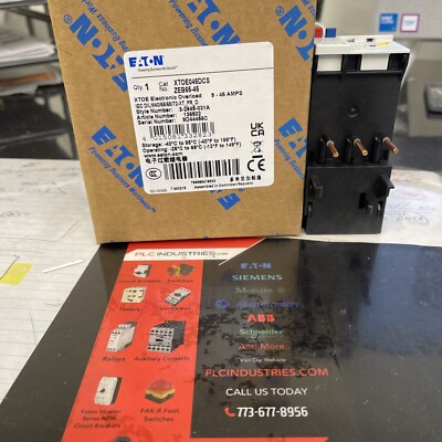 EATON OVERLOAD–XTOE045DCS ELECTRONIC 9-45 AMPS MOELLER ZEB65-45 | eBay