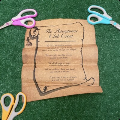 ADVENTURERS CLUB CREED LETTER PROP DISNEY WORLD PLEASURE ISLAND RARE | eBay