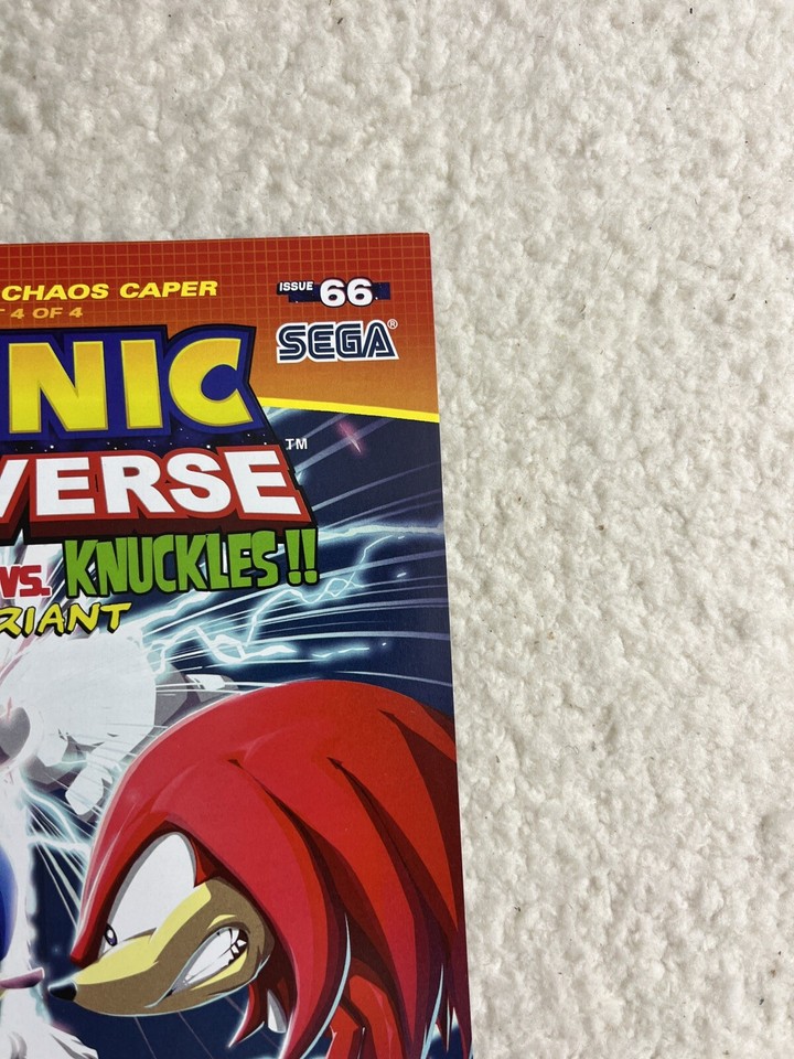 Sonic Universe #66 Archie Comics 2014 Great Chaos Caper #4 Vs Knuckles ...