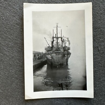 US NAVY USS Pickaway Attack Transport Ship 1940s ORIGINAL SNAPSHOT ...
