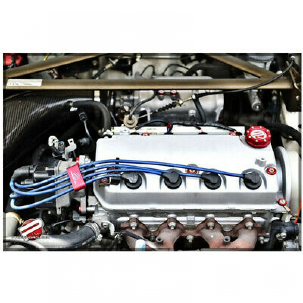 JDM Silver Spark Plug Electrical Wire Clamp Separator Line Ignition Cable Clip | eBay