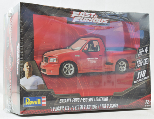Revell Fast & Furious Brian's Ford F-150 SVT Lightning 1/25 Model Kit ...