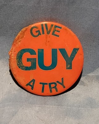 Vintage give guy a try Button Pin pinback | eBay