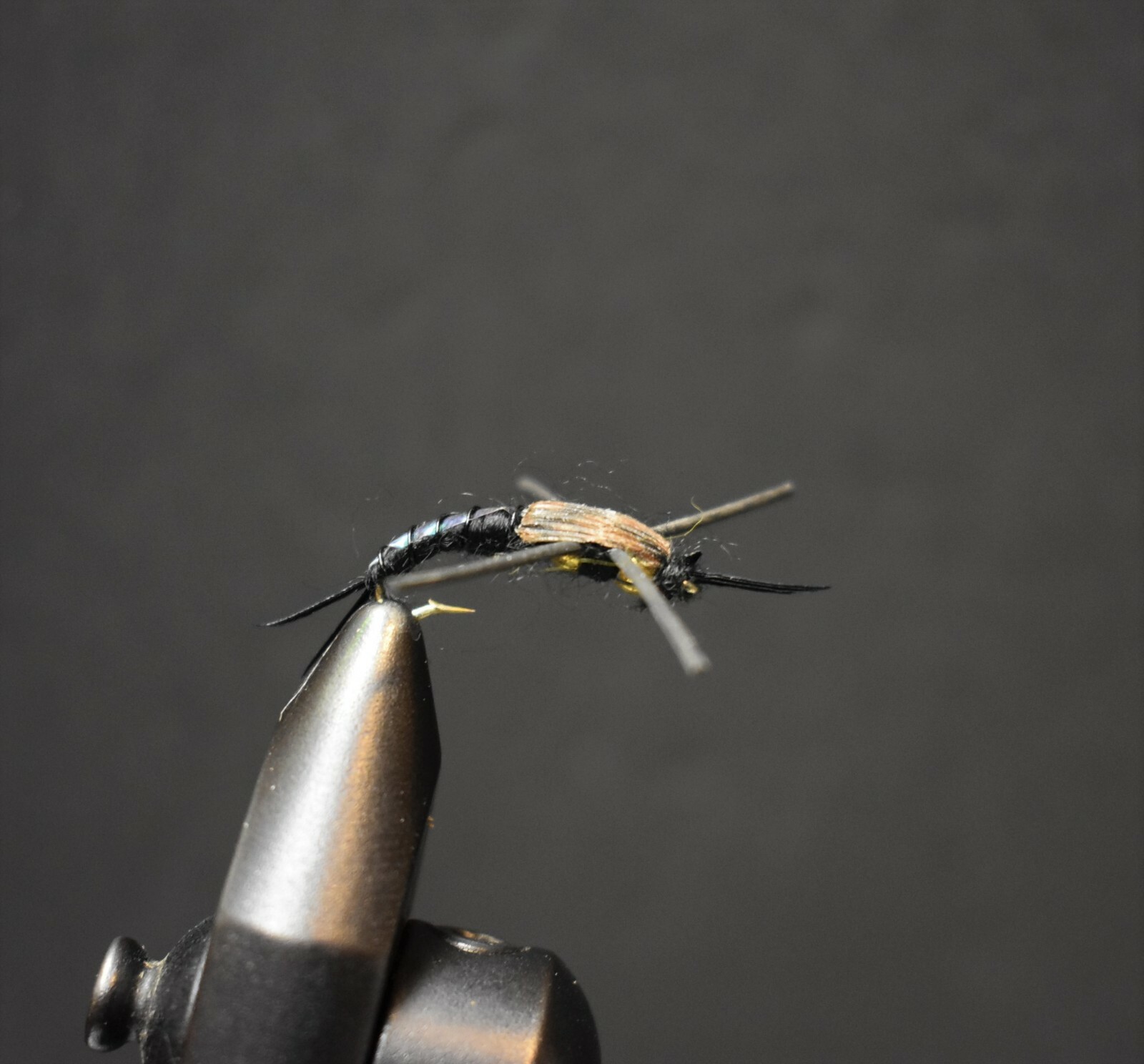 2 Flies, Size 10, Double Bead Head Pearl Black Stonefly Nymph Fly ...