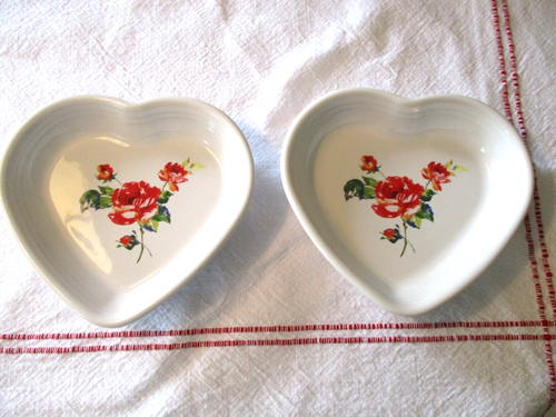 FIESTA - FIESTAWARE Floral Bouquet Heart Bowl - Set of 2 - NEW | eBay