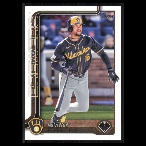 Blake Perkins #47 2025 Topps Milwaukee Brewers Baseball Card MLB NM | eBay
