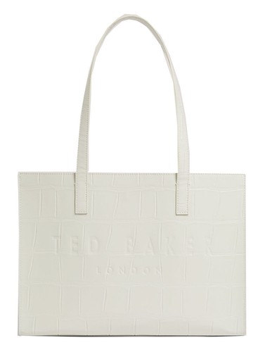 Ted Baker sac à épaule Croccon Croc Effect Icon Bag L Ivory | eBay
