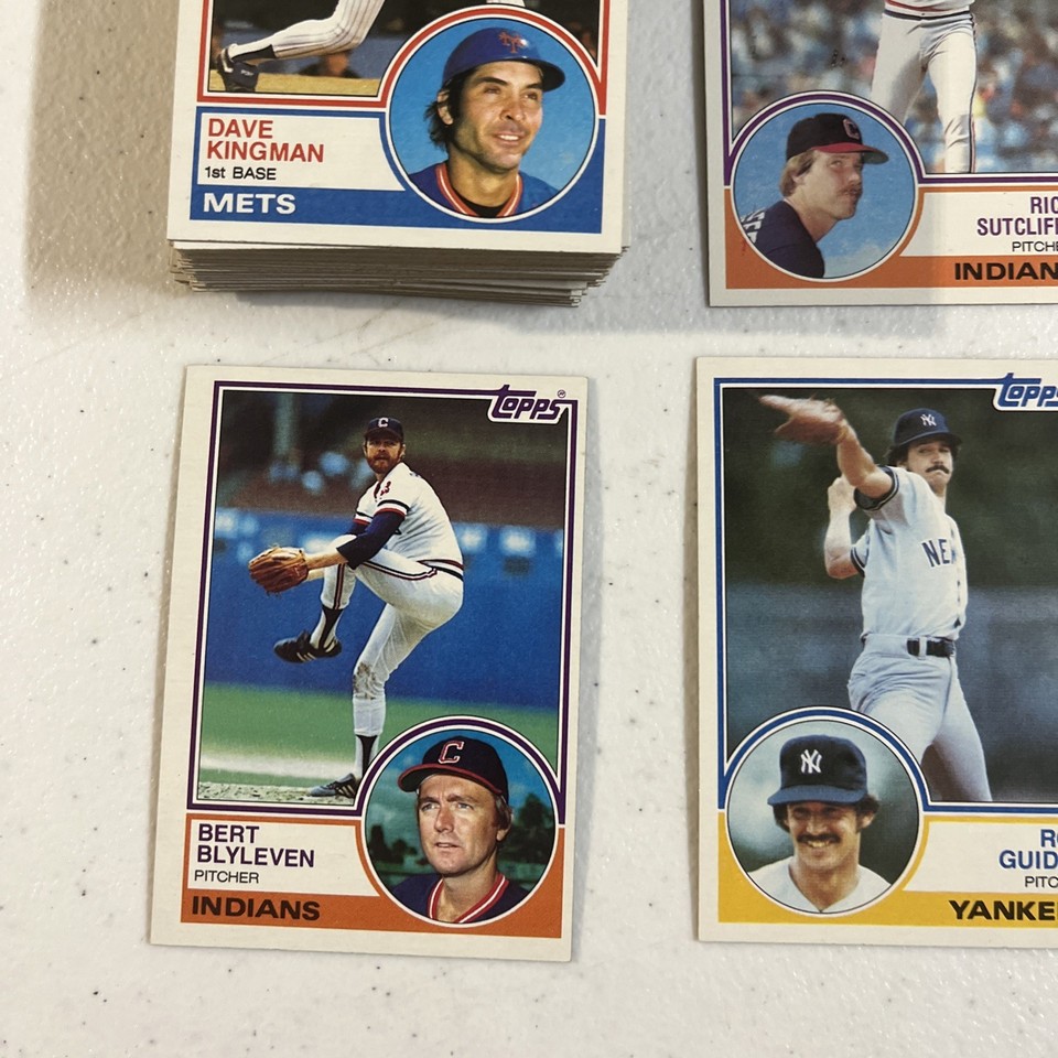 1983 MLB Topps Baseball Lot Of 53 No Duplicates | eBay