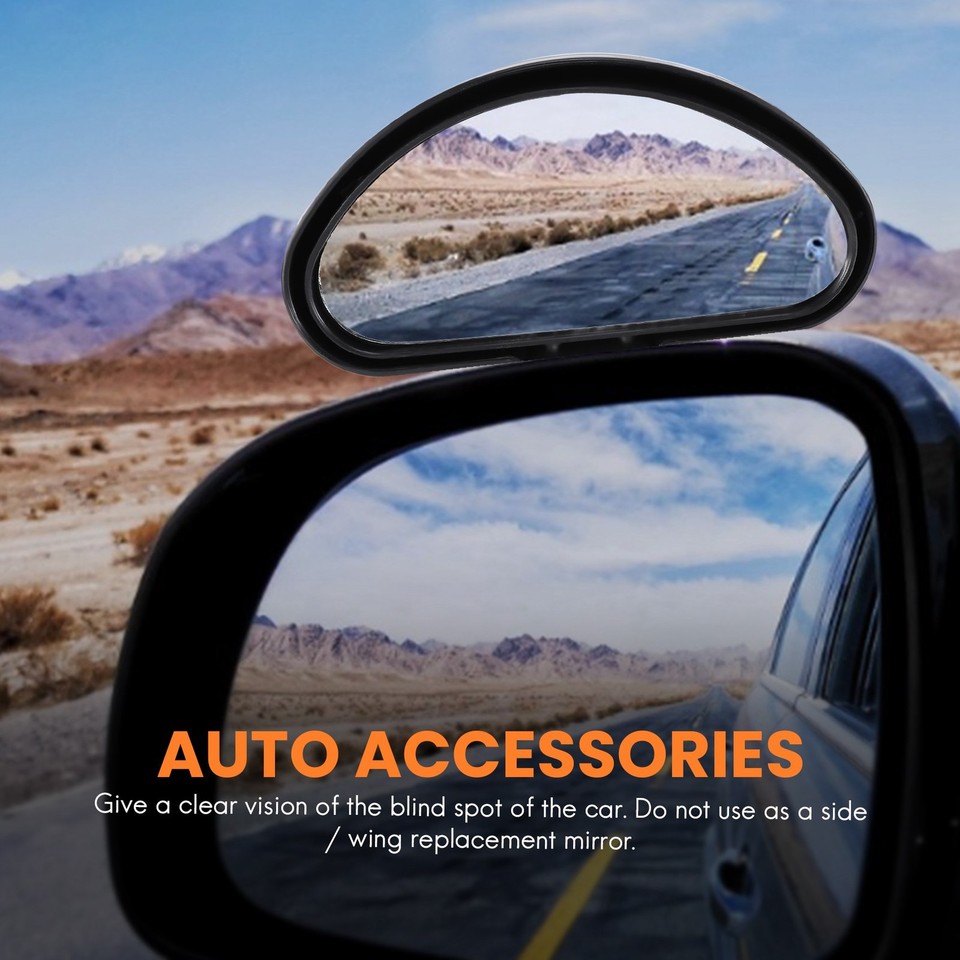 2 X Dead Angles Mirrors Adjustable Wide Angle for Car Van Towing ...