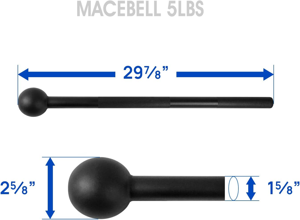 Steel Mace Bell for Strength Training, Support Full Body, Muscles ...