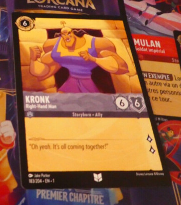 Lorcana Chapter 1 Disney Card Game Carte Kronk 183 EN Anglais Mint | eBay