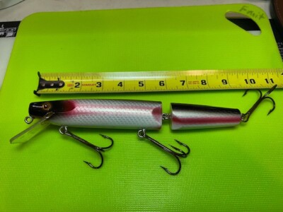 Vintage Wiley Muskie Lure - 9" Jointed Bleeding Sucker - Early 1980 ...