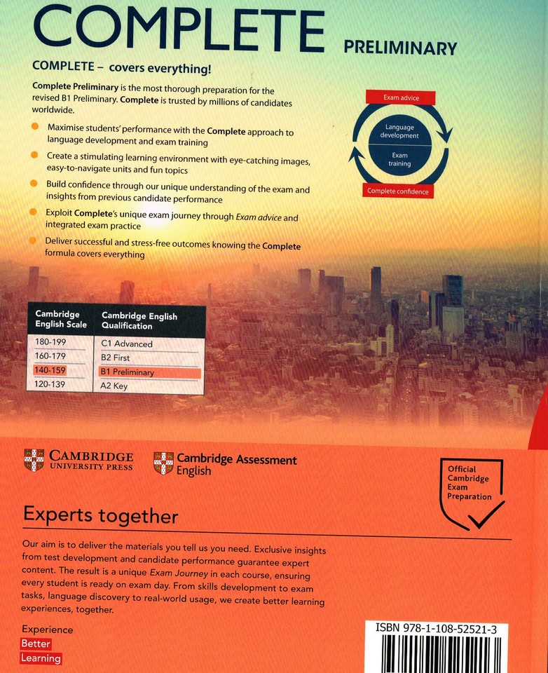 Cambridge COMPLETE PRELIMINARY Student Book without Answers with Online ...