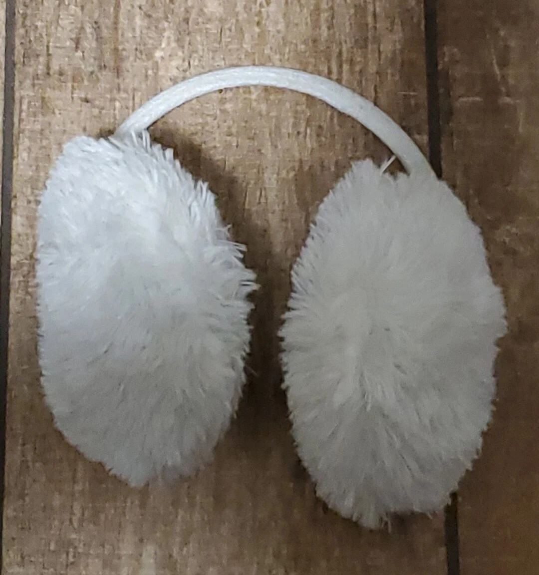 White Fluffy Ear Muffs