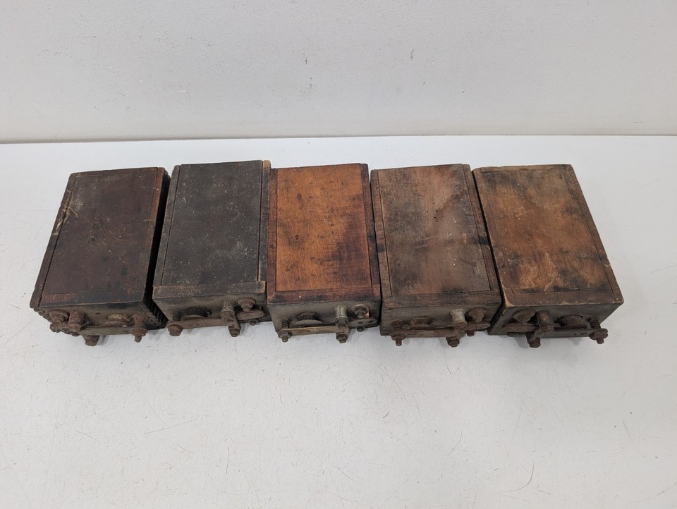 5 Antique 1900's Ford Model T Wood Battery Box Ignition Buzz Box Coil ...