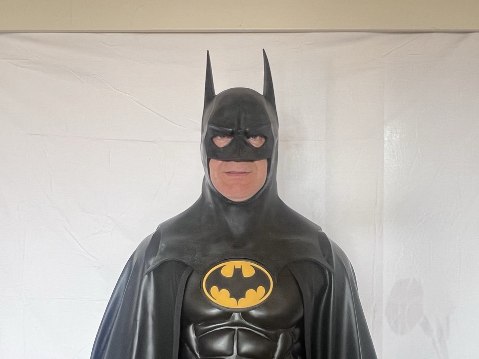 costume batman 89 Completo Adulto Cosplay Bat Suit Keaton Burton ...