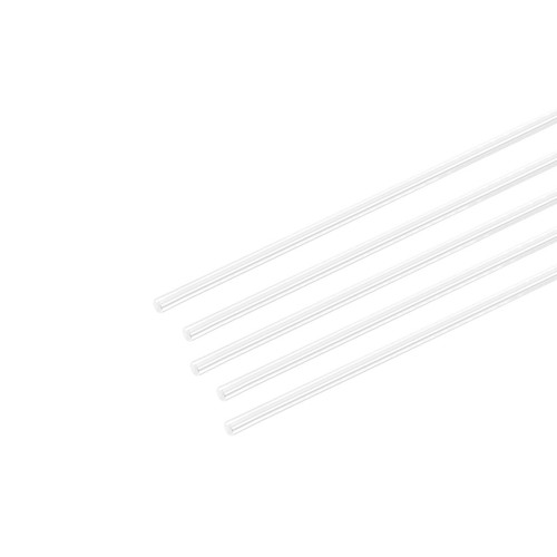 2mm Dia 10" Long Acrylic Round Rod,Clear Acrylic rods PMMA Bar 5pcs ...
