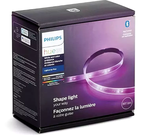 Philips Hue 64" White/Color Ambiance Shape Smart LED Light Strip & V3 ...