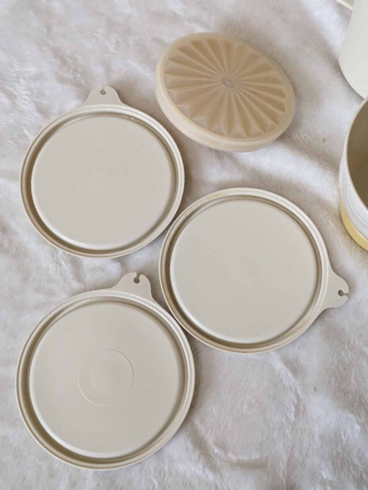 Vintage Tupperware 3 Compartment Condimet Caddy & Dressing Pitcher ...