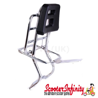 Carrier/Rack Rear FACO 2in1 (Chrome) (Vespa P, PX, T5 Classic) | eBay UK