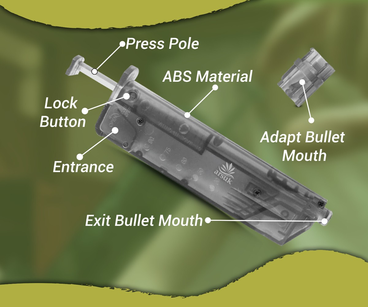 6mm Airsoft Bb ARSUK 1600 Round Airsoft Speed Loader - Fast BB Reloader ...