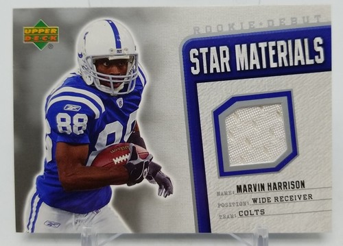 2006 Upper Deck Rookie Debut MARVIN HARRISON Star Materials Jersey Indy ...