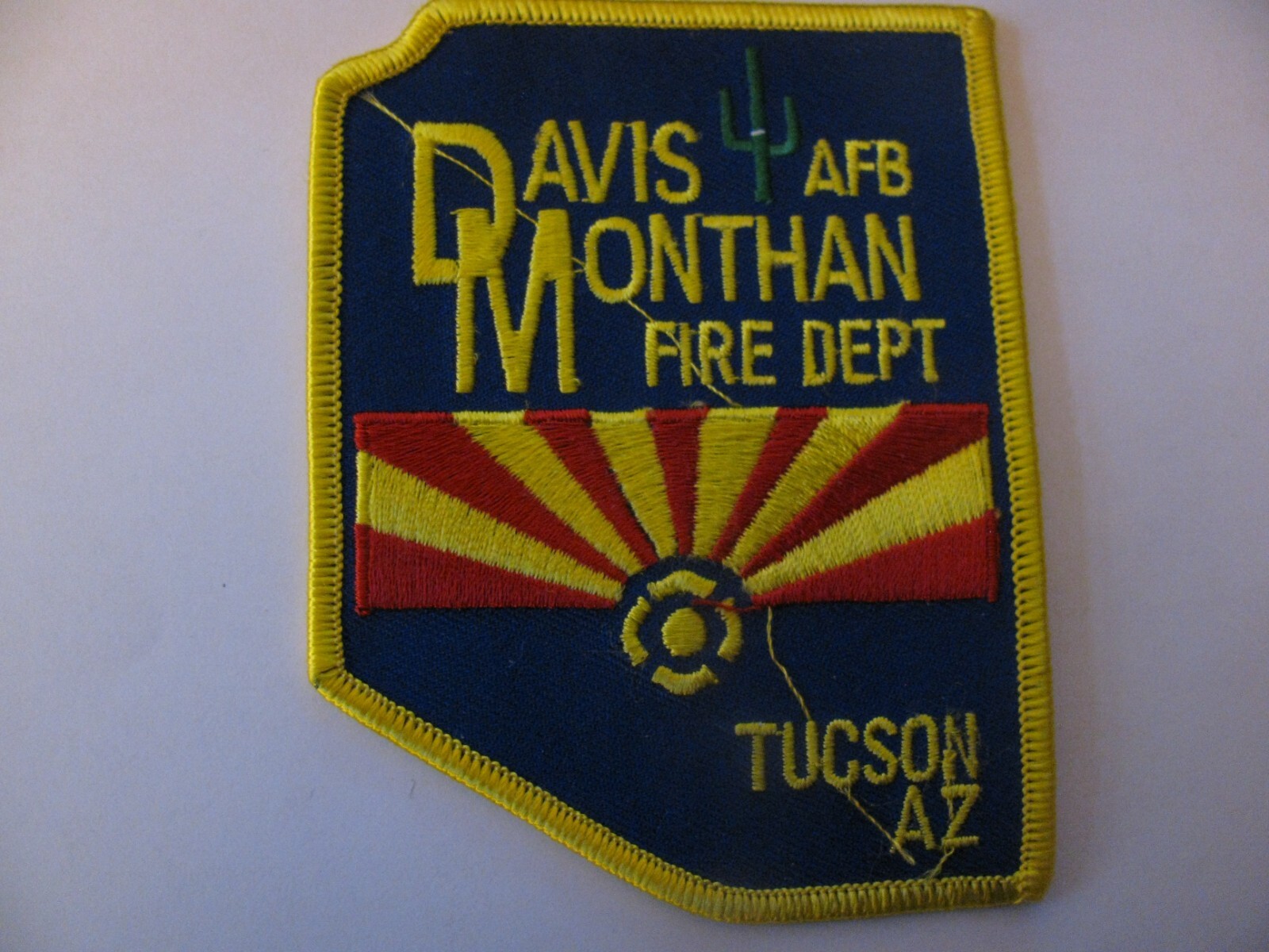 ARIZONA AZ - Tucson DAVIS AFB EMS Fire Rescue Dept Patch Iron On 3" | eBay