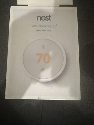 Nest Thermostat E T4001ES Programmable Thermostat - White Digital NEW ...