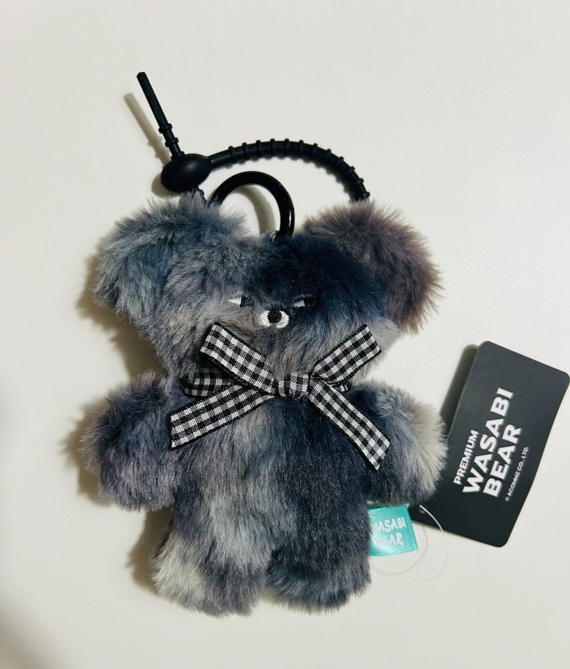Premium Wasabi Bear Plush Keychain full set(3 colors)/Keyrings/Korean ...