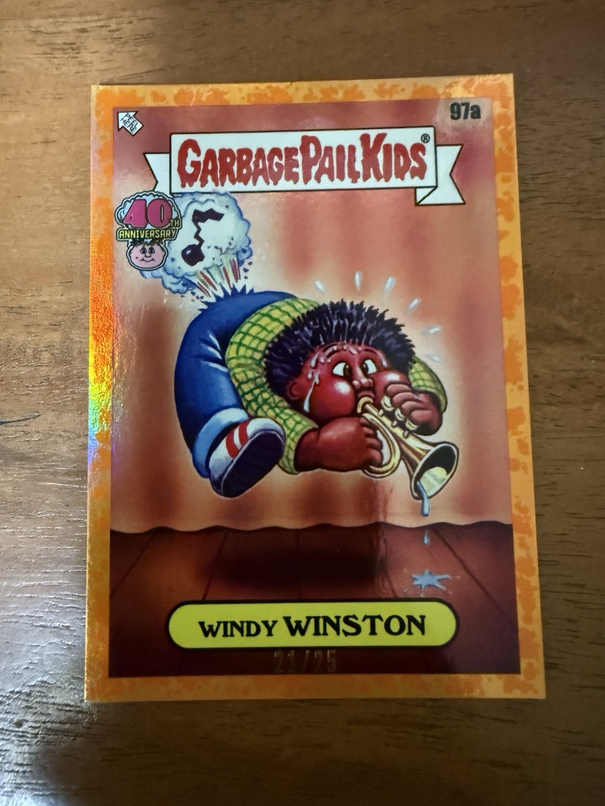 2025 Topps Worst Of GPK 40th Anniversary Tom Bunk Orange /25 #97a | eBay