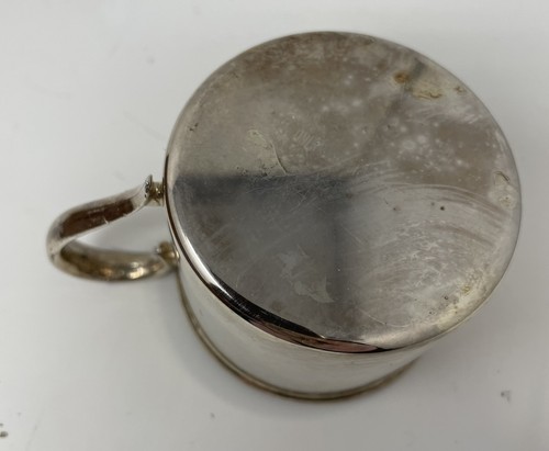 Vintage Oneida Silversmiths Baby Cup 2.5” Dia x 1.75” Engraving On One ...