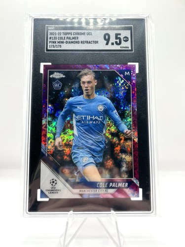 2021-22 Topps Chrome UEFA Cole Palmer Pink Mini Diamond Refractor /175 ...