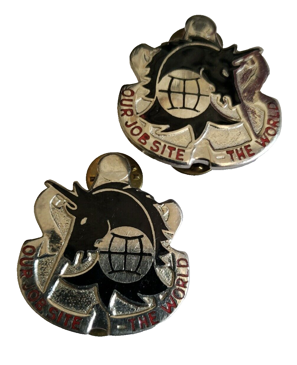 OUR JOB SITE THE WORLD US Army 32nd SIGNAL BATTALION UNIT INSIGNIA ...