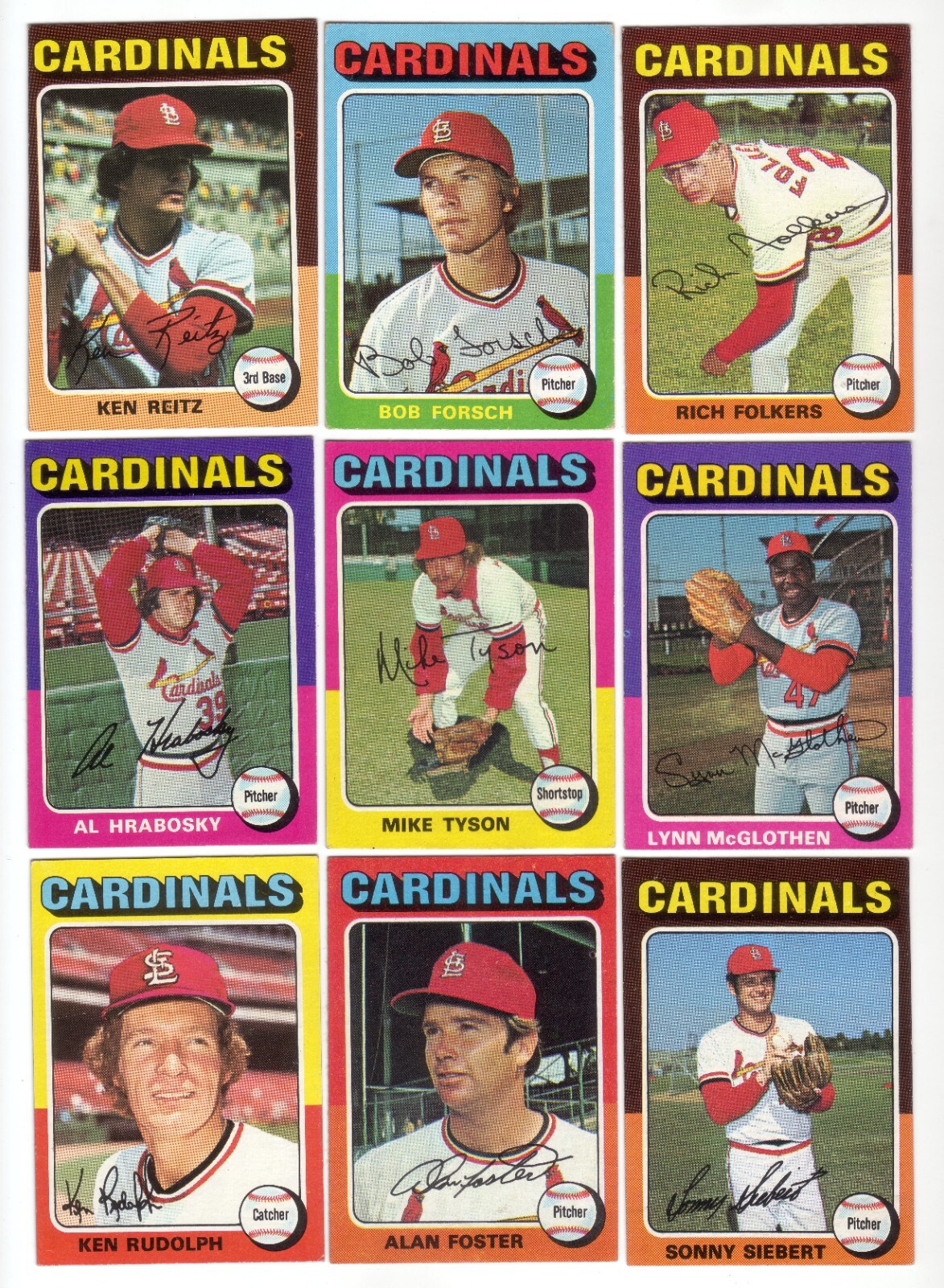 1975 TOPPS ST. LOUIS CARDINALS CARDS, LOT OF 21 DIFFERENT CARDS, EX- | eBay