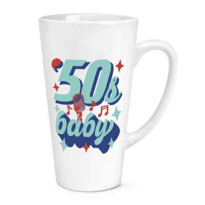 50s Baby 17oz Large Latte Mug Cup 1950 Birthday Brother Sister Retro ...