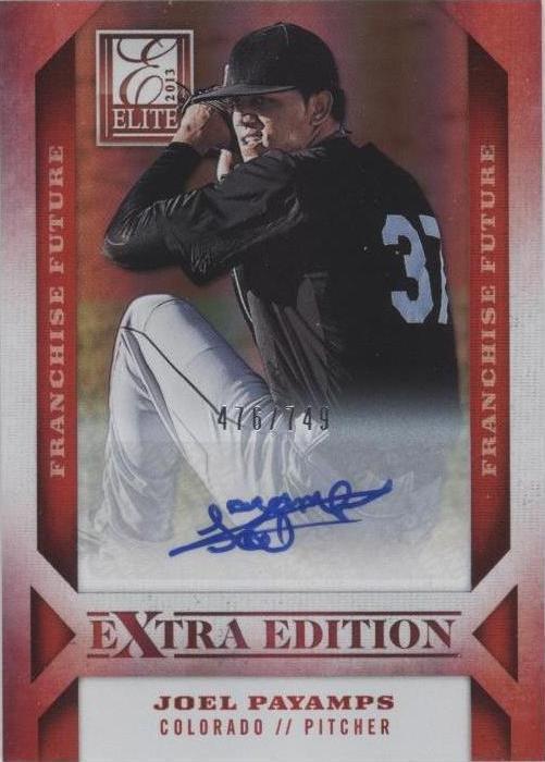 2013 Panini Elite Extra Edition - Joel Payamps #67 Franchise Futures ...