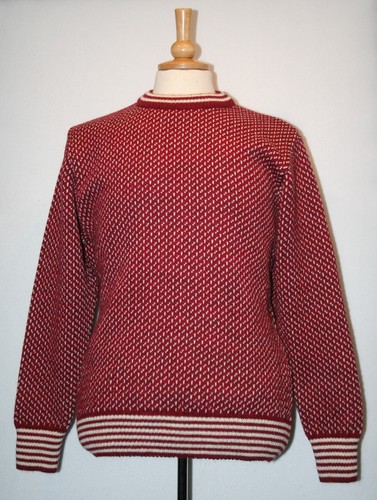 Mens Balmoral 100% British Wool Fisherman's Knit Sweater Size Large in ...