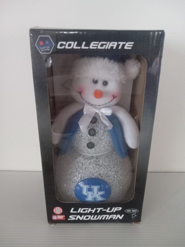 NCAA Kentucky Wildcats UK Logo 10" Light Up Snowman Decoration New In ...