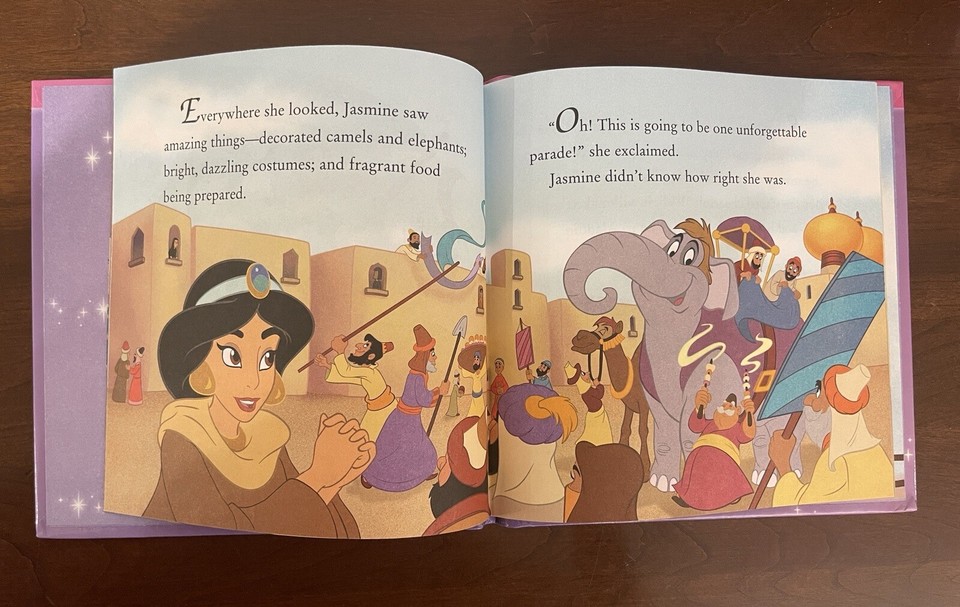 Disney Princess Jasmine Winds of Change Hardcover Book 7.75 x 7.75 ...