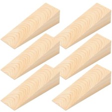 Wooden Doorstops Non Slip Door Stop Stopper Wedge 8 Pack of Stoppers ...