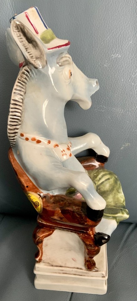 MAREIALLA CHIANTI DONKEY SITTING IN A CHAIR EMPTY DECANTER | eBay