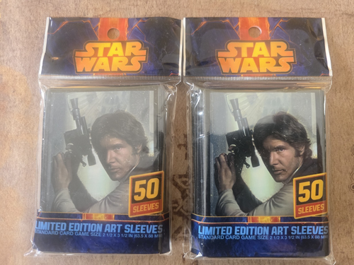 FFG Star Wars Limited Edition Art Card Sleeves Han Solo (50 sleeves x2 ...