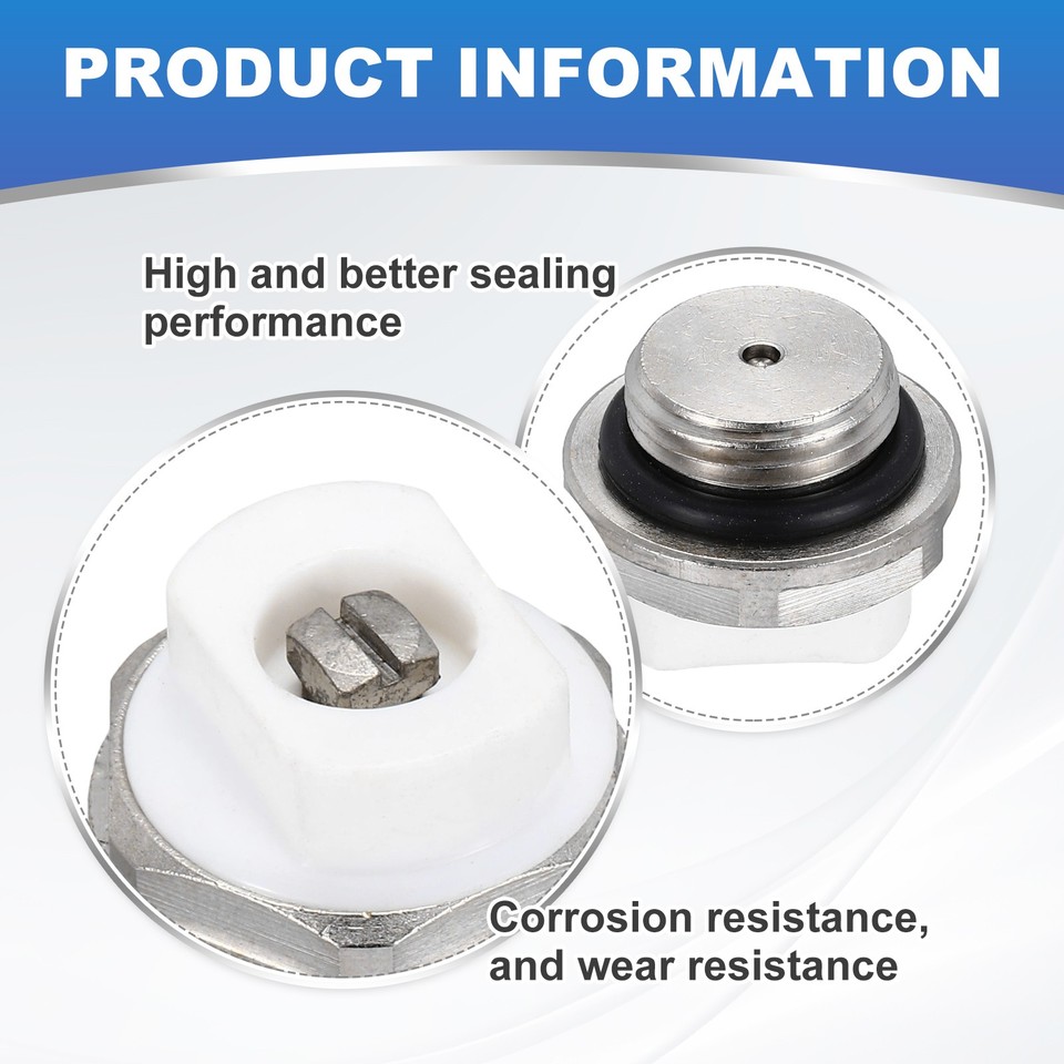 3Pcs 3/8" BSP Manual Radiator Air Vent Plugs, Nickel Plated Brass Plugs ...
