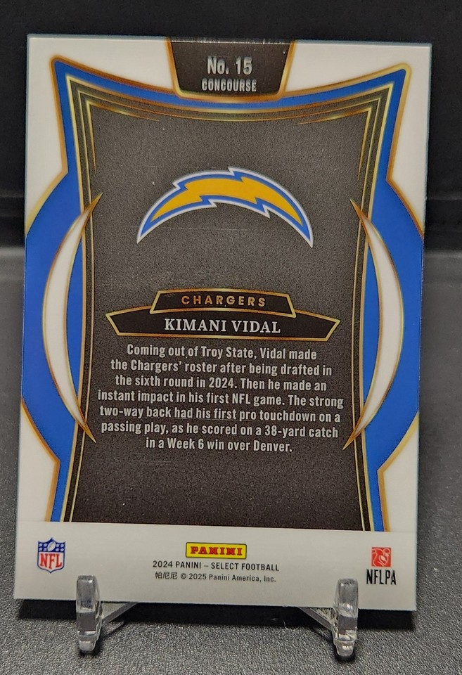 2024 Panini Select Football - Kimani Vidal (RC) Concourse #15 | eBay